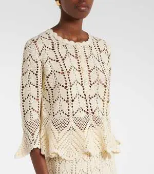 Zimmermann Crochet Cotton Top