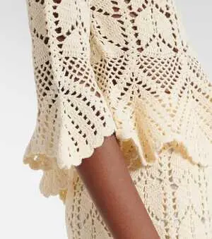 Zimmermann Crochet Cotton Top