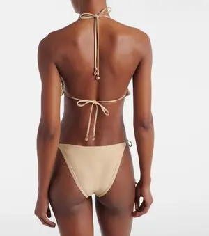 Zimmermann Wanderlust Crochet And Lamé Bikini - White