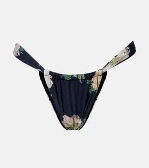 MONTCE Liz Floral Bikini Bottom - Blue