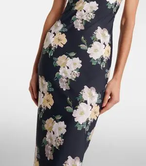 MONTCE Floral Print Beach Dress - Blue