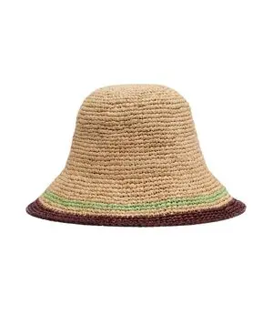 Zimmermann Raffia Cloche Hat - Beige