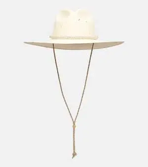 Zimmermann Straw Cowboy Hat - White