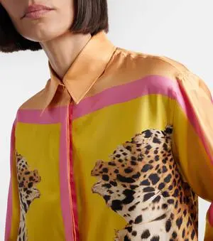Roberto Cavalli Printed Silk Shirt