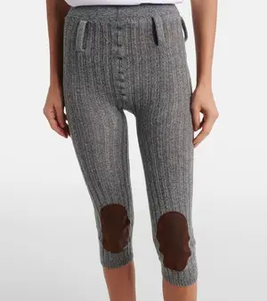 Prada Wool And Cashmere Capri Pants