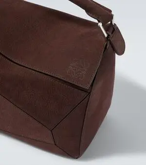 Loewe Puzzle Large Leather Shoulder Bag - Brown