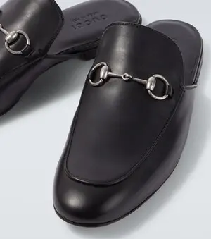 Gucci Jordaan Leather Mules