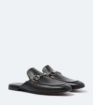 Gucci Leather Mules - Black