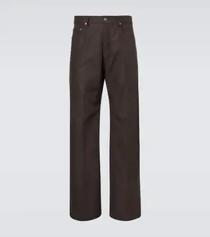 Rick Owens Dark Wash Bottoms For Men