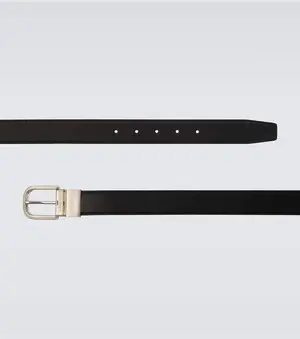 LARDINI Leather Logo Belt