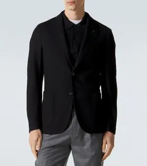 LARDINI Single-breasted Cotton Blazer