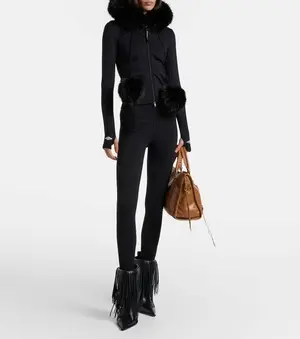 Balenciaga Avenue Fringe Leather Ankle Boots