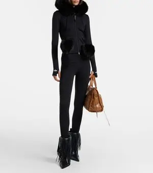 Balenciaga Avenue Fringe Leather Ankle Boots