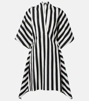 Jacquemus Moisson Striped Cotton And Silk Tunic - White
