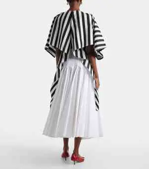 Jacquemus Moisson Striped Cotton And Silk Tunic - White