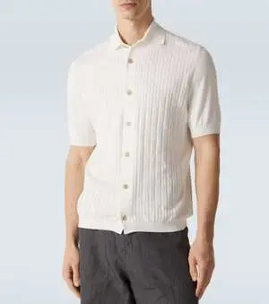 Brunello Cucinelli Ribbed Cotton Shirt