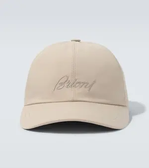Brioni Embroidered Baseball Cap - Beige