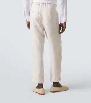 Brunello Cucinelli Linen Straight Pants