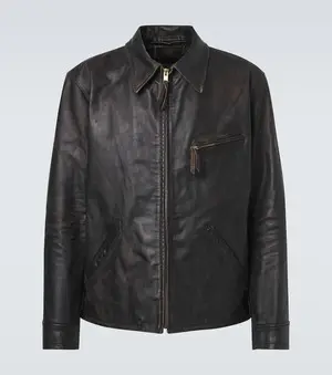 Ralph Lauren Lynton Leather Biker Jacket