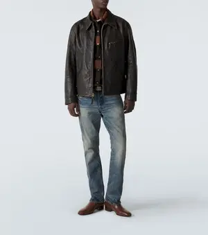 Ralph Lauren Lynton Leather Biker Jacket
