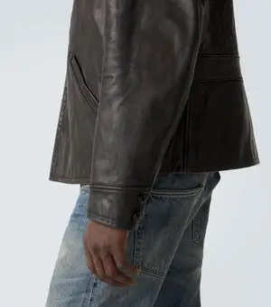 Ralph Lauren Lynton Leather Biker Jacket