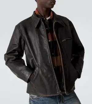 Ralph Lauren Lynton Leather Biker Jacket