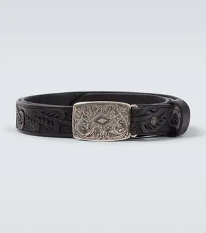 Ralph Lauren Coleman Leather Belt - Black