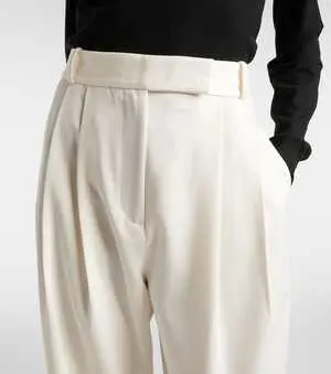 RÓHE Wool-blend Barrel-leg Trousers
