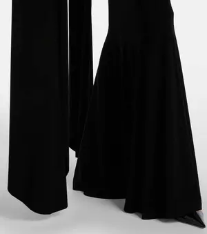 Norma Kamali Draped Off-shoulder Jersey Gown