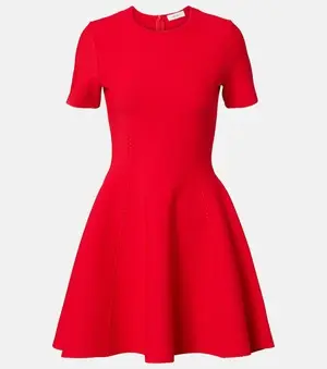 Alexander McQueen Faille Minidress
