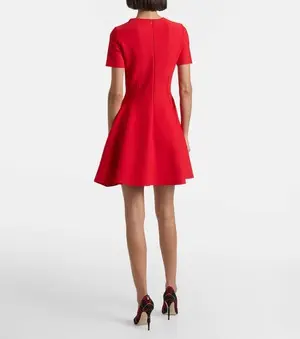 Alexander McQueen Faille Minidress