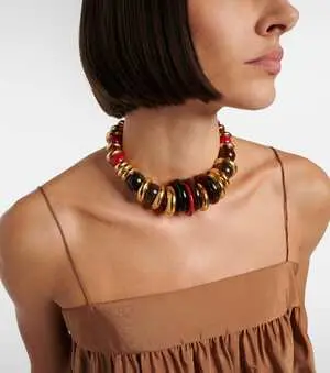Saint Laurent Loulou Beaded Choker