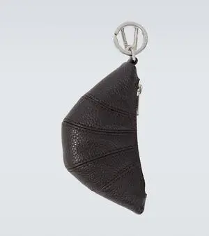 LEMAIRE Croissant Leather Bag Charm - Brown