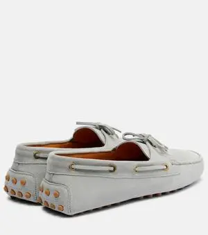 TOD'S Suede Driving Shoes - Grey