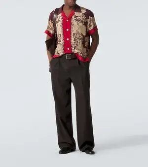 BODE Printed Silk Bowling Shirt - Multicoloured