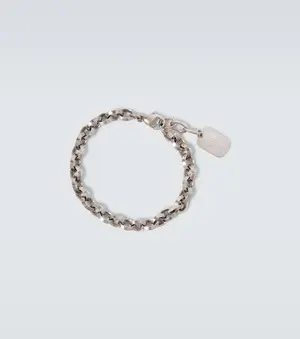 Saint Laurent Saint Laurent Logo Chain Bracelet Silver