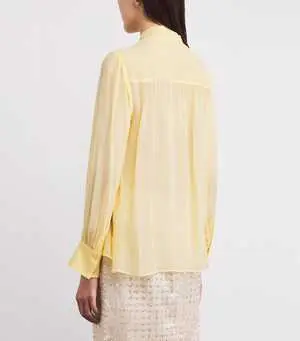 Alice + Olivia Tie-neck Blouse