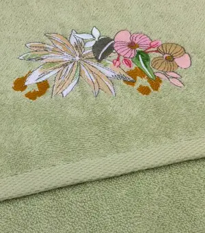 YVES DELORME Embroidered Orchidee Hand Towel