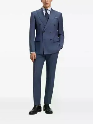 BOSS Slim-fit Shirt In Cotton Twill - Blue