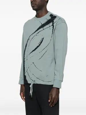 Emporio Armani Cotton Crewneck Sweatshirt - Sky Blue