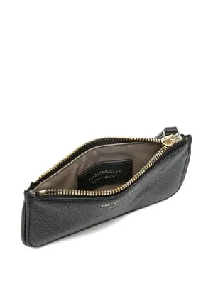 Emporio Armani Leather Coin Case - Black