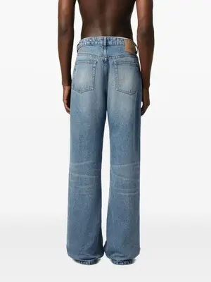 AMI Paris Wide Leg Jeans - Blue