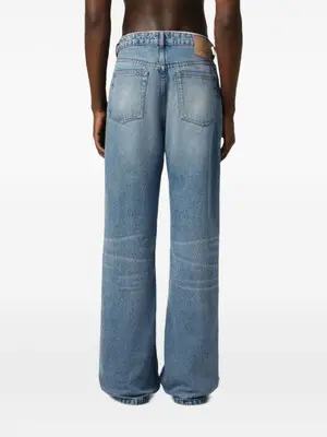 AMI Paris Wide Leg Jeans - Blue
