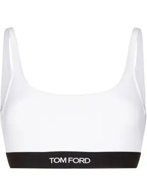 TOM FORD Logo Bralette - White