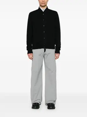 Givenchy Cotton Blend Knit Bomber Jacket