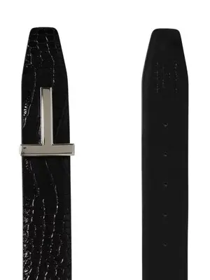 TOM FORD Leather Belt - Black
