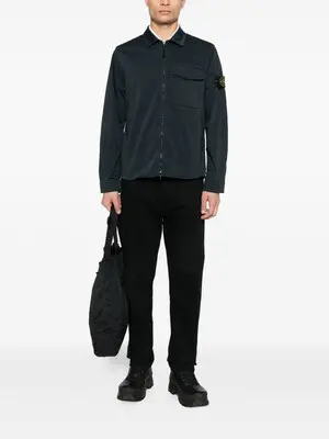 Stone Island Cotton Shirt With Patch Pocket