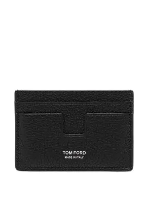 TOM FORD Leather Credit Card Holder - Black