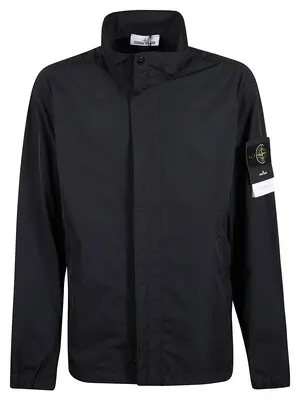 Stone Island Zip-up Blouson Jacket - Black