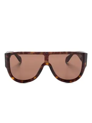 Alaïa Mask Sunglasses - Brown